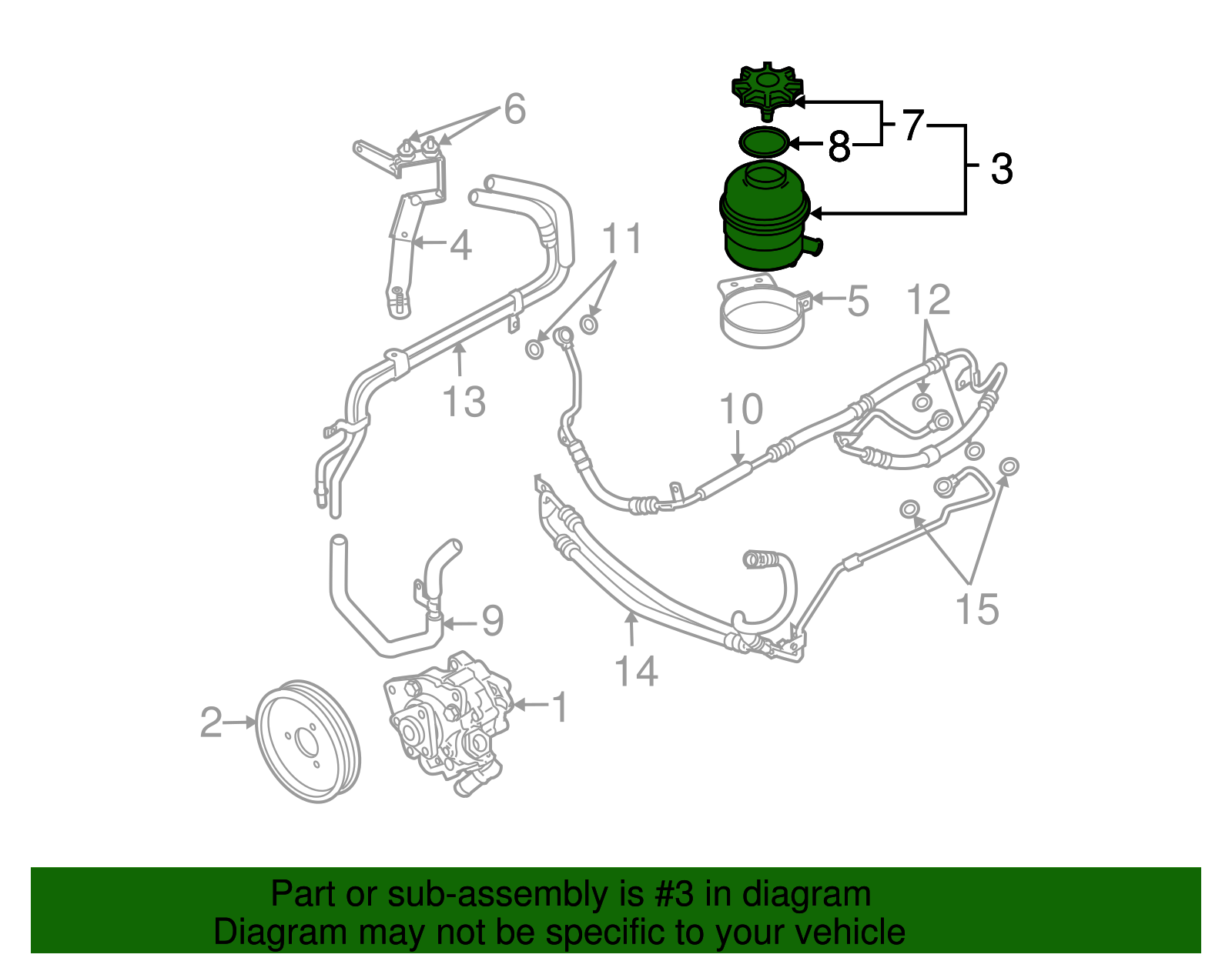 Genuine BMW 32-41-2-228-855 | Power Steering Pump Reservoir | FREE ...