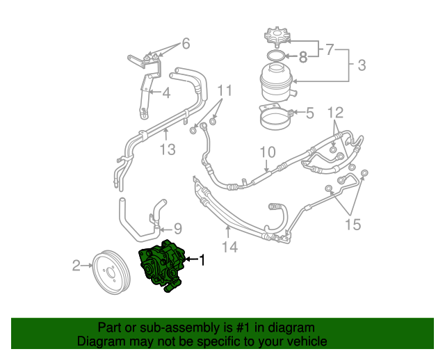 32412282951 - 2006-2010 BMW Power Steering Pump (32-41-2-282-951) | BMW ...