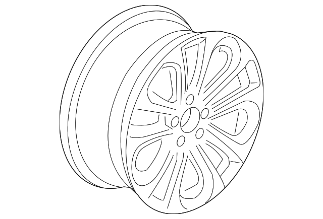 42800-T3V-A90 - Wheel Assembly Aluminum (17X7) (1/2J) (Washi Mayer ...