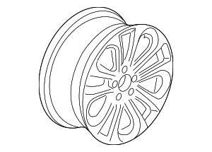 42800-T3V-A90 - Wheel, Alloy - 2014 Honda Accord | Honda Factory Parts