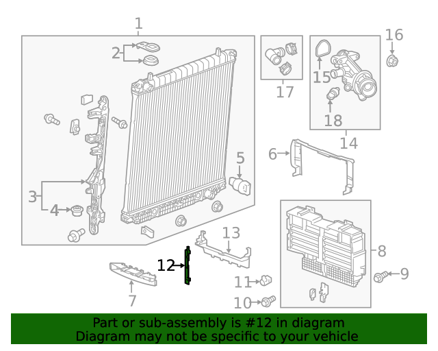 2016-2021 GM Side Baffle - Driver's Side (LH) 84208562 | TascaParts.com