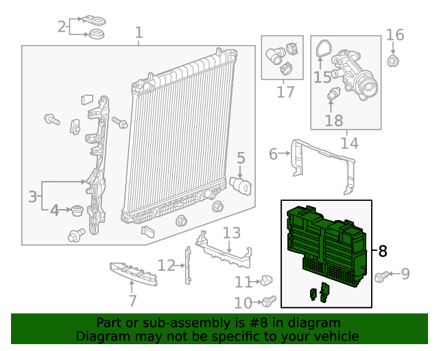 2015-2022 GM Front Bumper Shutter 84651501 GM | GMPartsDirect.com