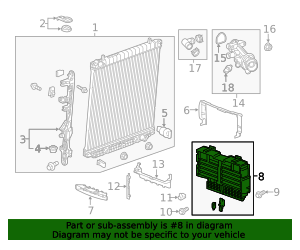 2015-2022 GM Front Bumper Shutter 84651501 GM | GMPartsDirect.com