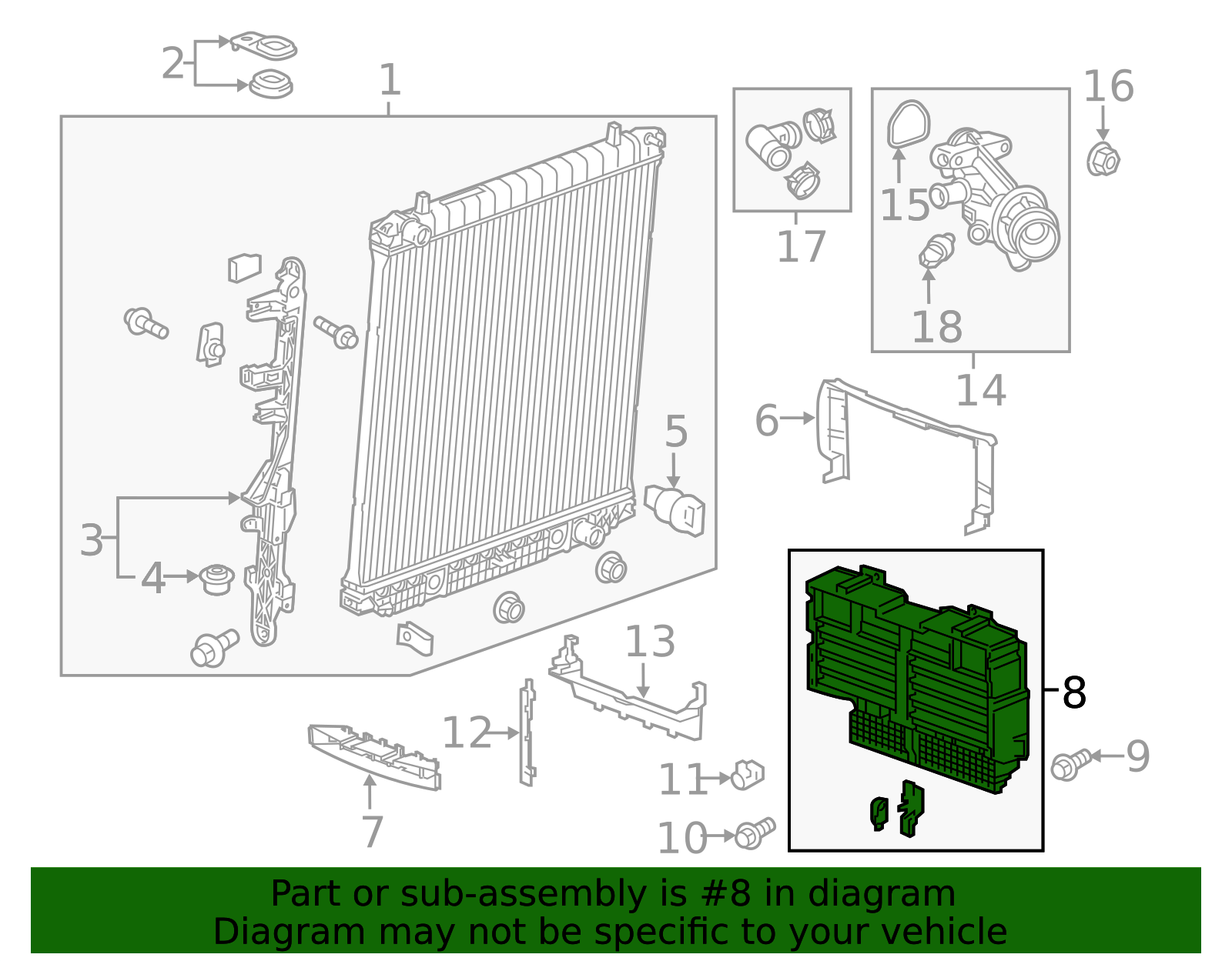 84651501 - Front Bumper Shutter 2015-2022 GM | AutoNation Parts
