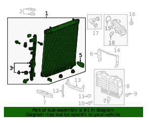 2016-2022 GM Engine Radiator 84671375 GM | GMPartsDirect.com