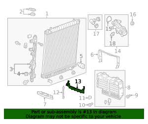 2016-2020 GM Front Bumper Shutter Lower Baffle 23487156 | GMPartsDirect.com