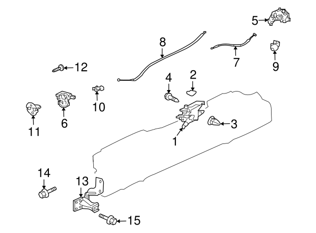 5808A027 - Latch 2007-2013 Mitsubishi Outlander | Mitsubishi Direct Parts