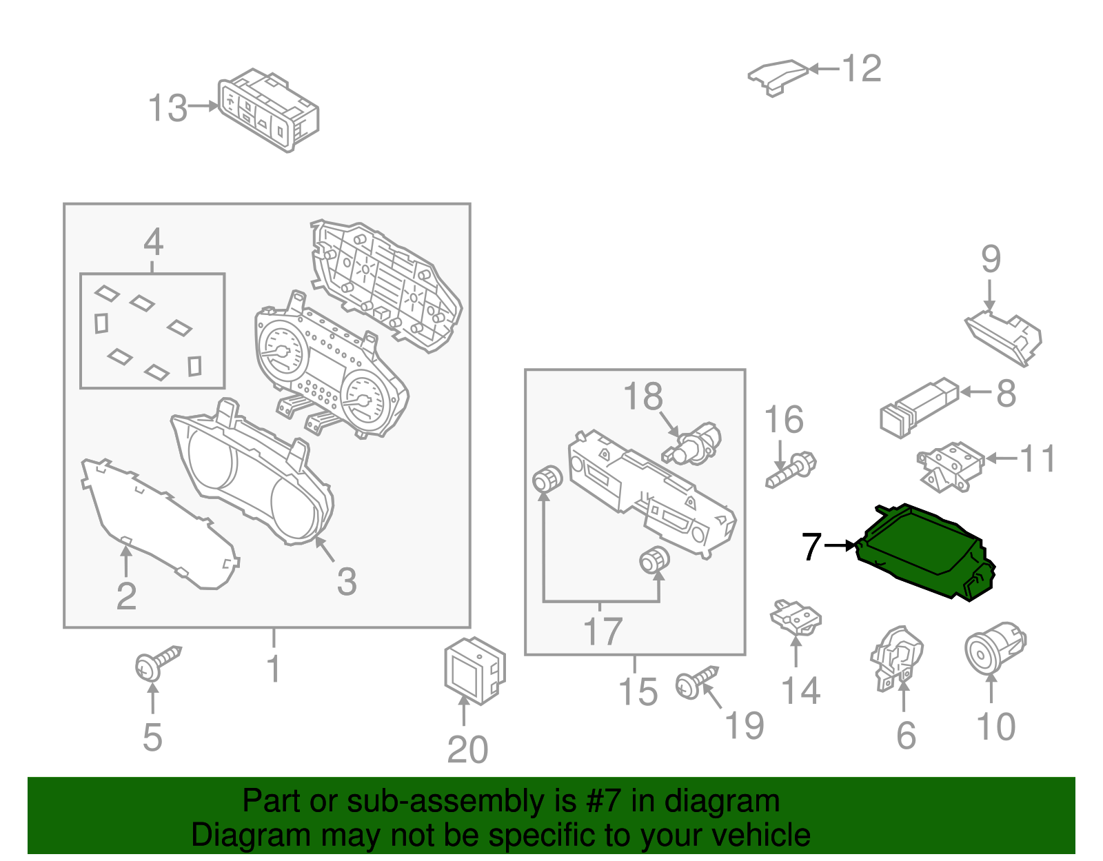 Hyundai - 94310-B1430 - Head-Up Display - 2018-2020 Genesis G80 | OEM ...