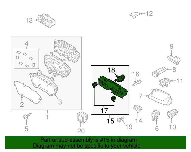 2019-2020 Genesis G80 Dash Control Unit 97250-B1HD2-4X | OEM Parts Online