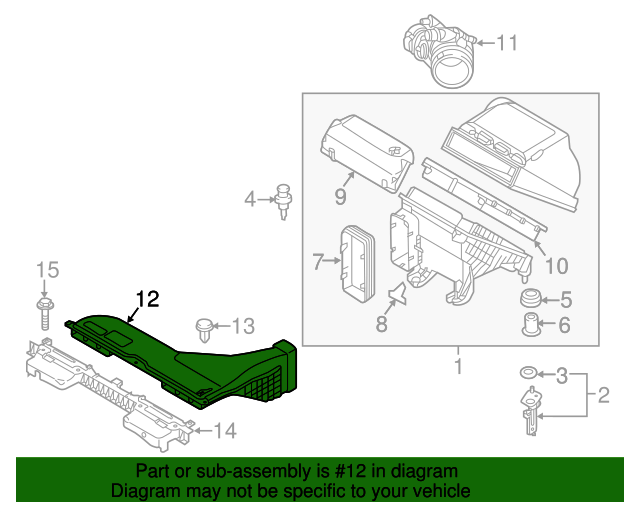 2018-2019 Hyundai Sonata Air Inlet Duct 28210-C2960 | OEM Parts Online