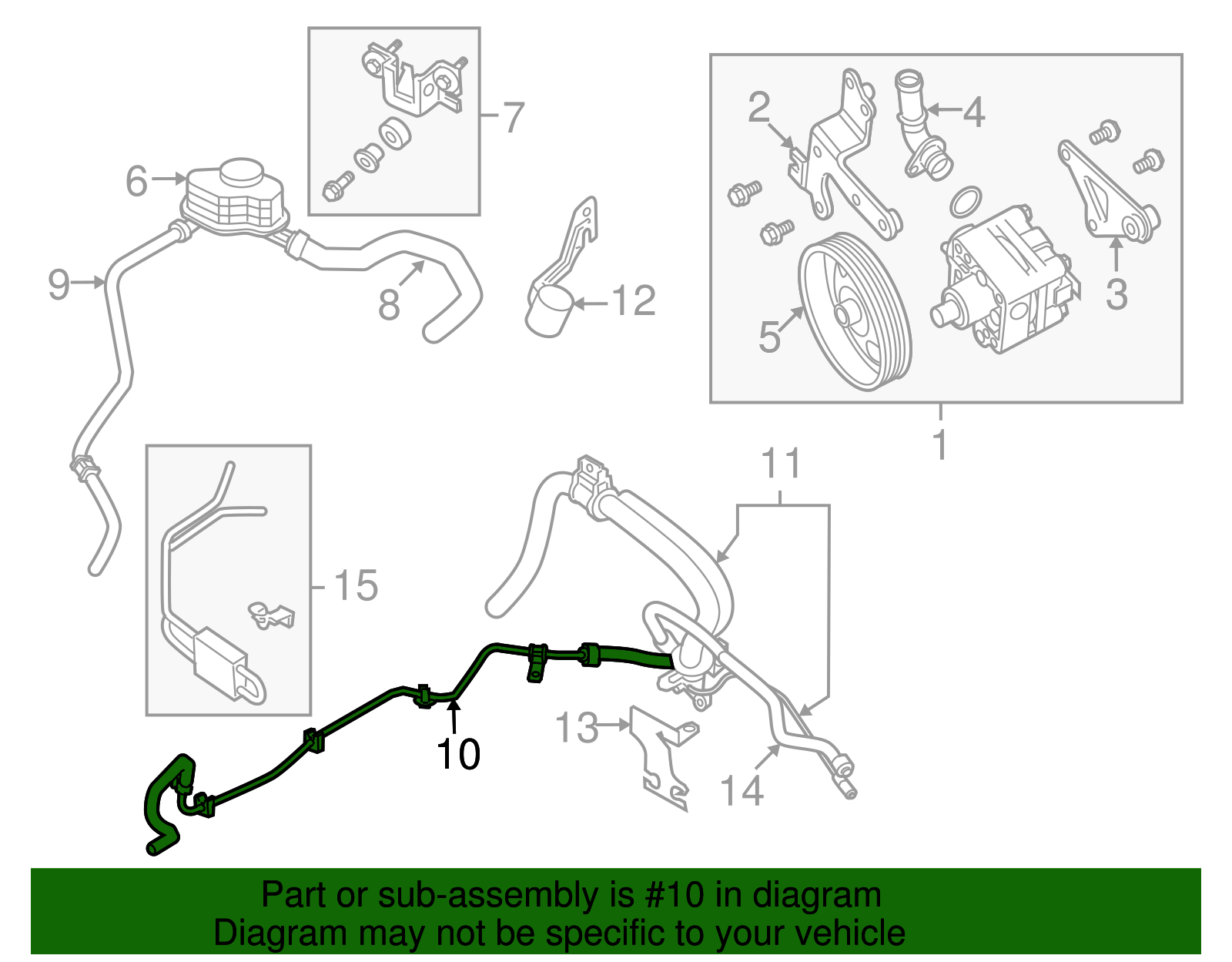 49721-JA100 - Hose & Tube Assembly - 2007-2014 Nissan | Nissan OEM ...