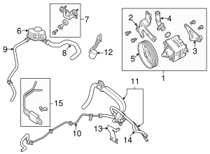 2009-2014 Nissan Maxima Power Steering Oil Cooler 49790-9N00B | Nissan ...