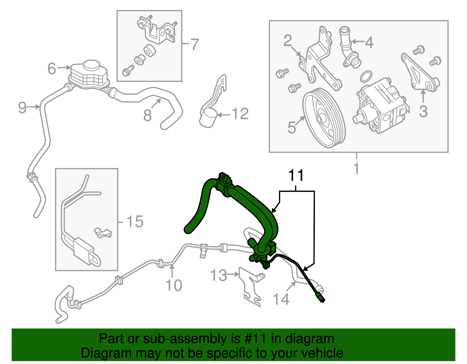 49720-9N00B - High-Quality Power Steering Pressure Hose for 2012-2014 ...