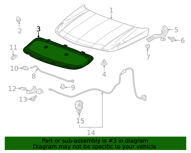 42778131 - Hood Insulator 2022-2023 Chevrolet Bolt EUV | Gateway Buick ...