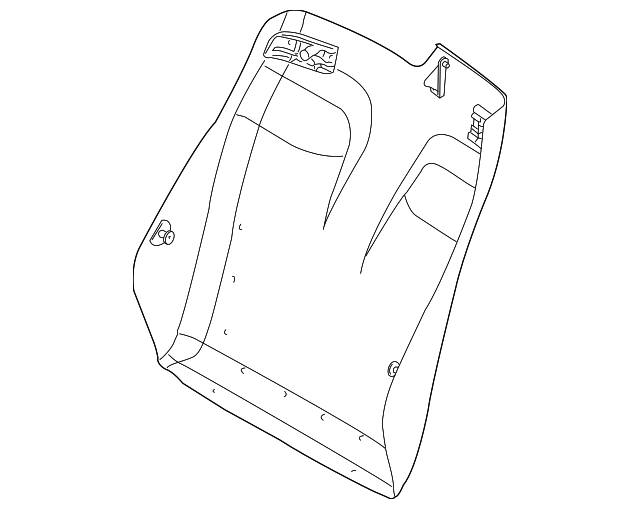 52107056147 - 2004-2010 BMW Seat Back Panel (52-10-7-056-147) | BMW of ...