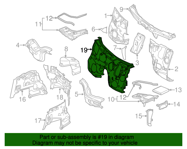 205-682-19-02 - Insulation 2015-2023 Mercedes-Benz | AutoNationParts.com