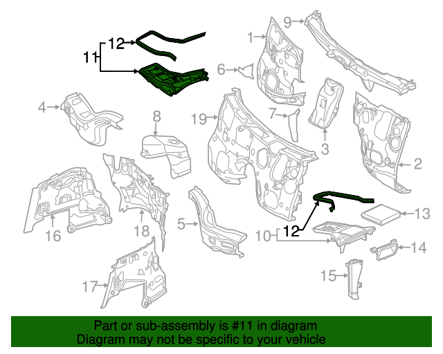 Cowl Grille - 2015 Mercedes-Benz (205-830-05-03) | MB Parts Center