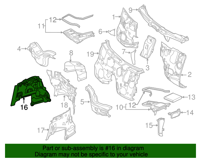 205-620-57-01 - Partition Panel 2015-2020 Mercedes-Benz | Mercedes-Benz ...