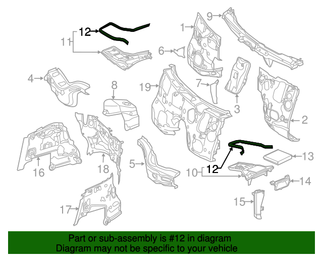 205-887-01-00 - Seal To Hood 2015 Mercedes-Benz | Mercedes-Benz USA Parts