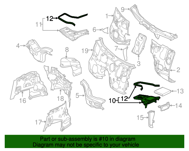 205-830-06-03 - Cowl Cover 2015 Mercedes-Benz | AutoNation Parts