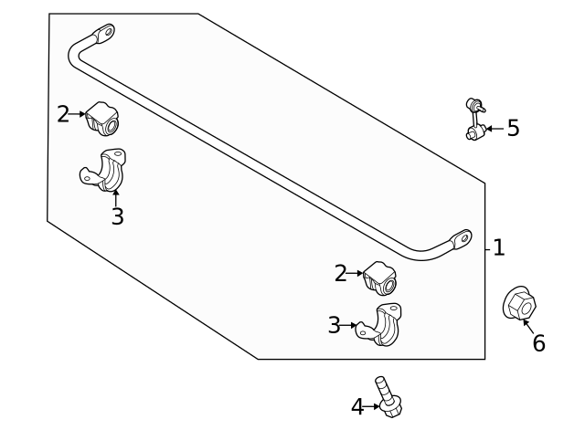 55510-L1000 - Stabilizer Bar 2021-2024 Kia K5 | Kia.Parts Store
