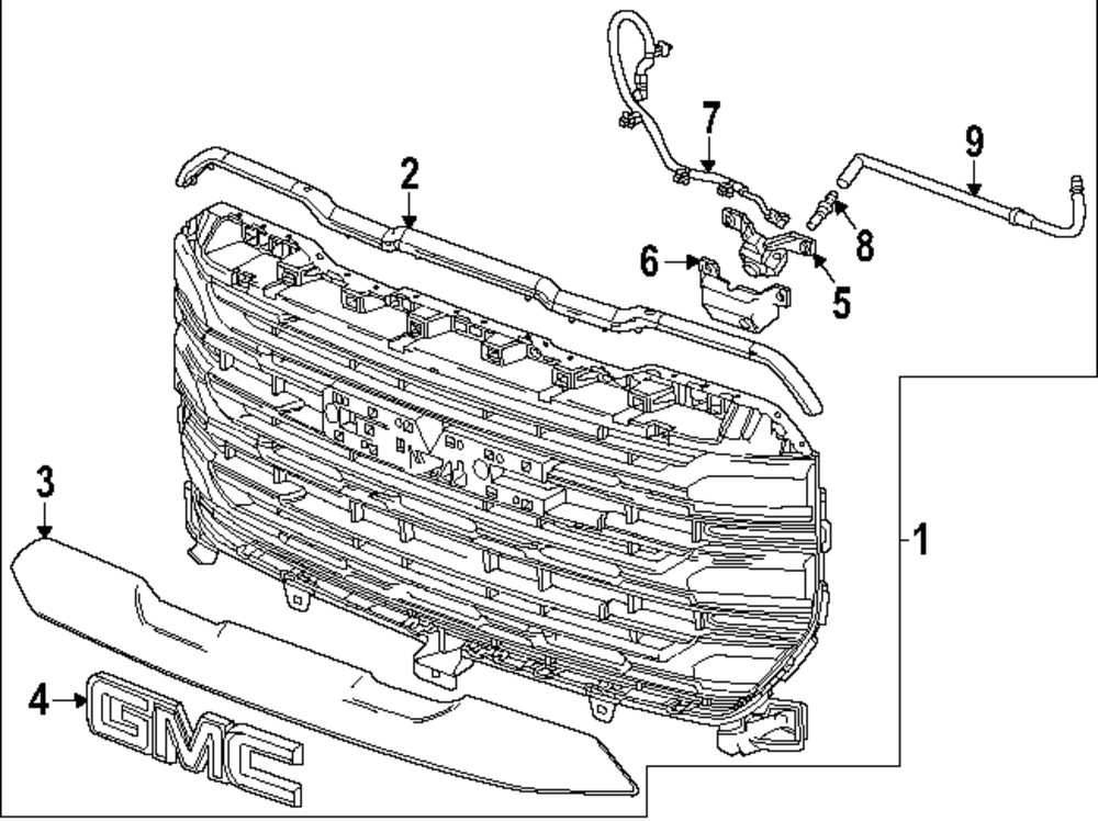 (Replaces 85573244) Grille 85622836 GM | GMPartsDirect.com