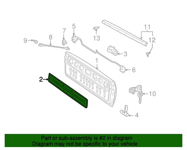65759-0C020 - Access Cover - 2003-2006 Toyota Tundra | OEM Genuine ...