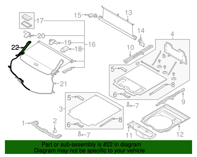2017-2022 Volvo Guide Rail - Driver's Side (LH) 32205281 | GetOEMParts.com