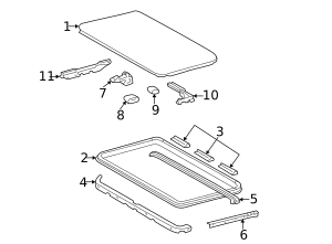 1986-2018 Mercedes-Benz Rail Bracket 126-782-06-12 | MB OEM Parts