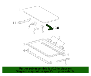 1986-2018 Mercedes-Benz Rail Bracket 126-782-06-12 | MB OEM Parts