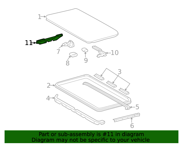 140-780-01-92 - Sunroof Cover 1984-2018 Mercedes-Benz | AutoNationParts.com