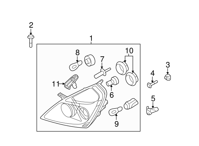 2000-2017 Kia High Beam Bulb 18647-55009E | OEM Parts Online