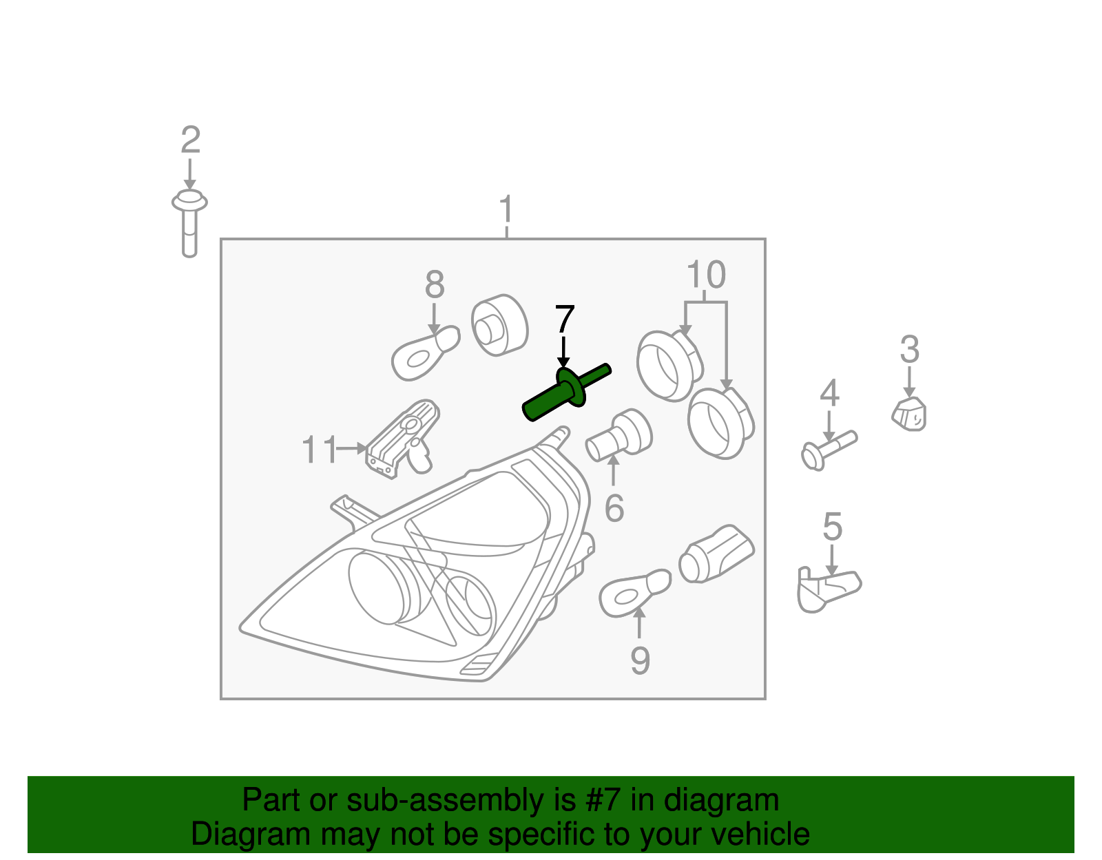 18647-55009E - High Beam Bulb 2000-2017 Kia | Kia.Parts Store