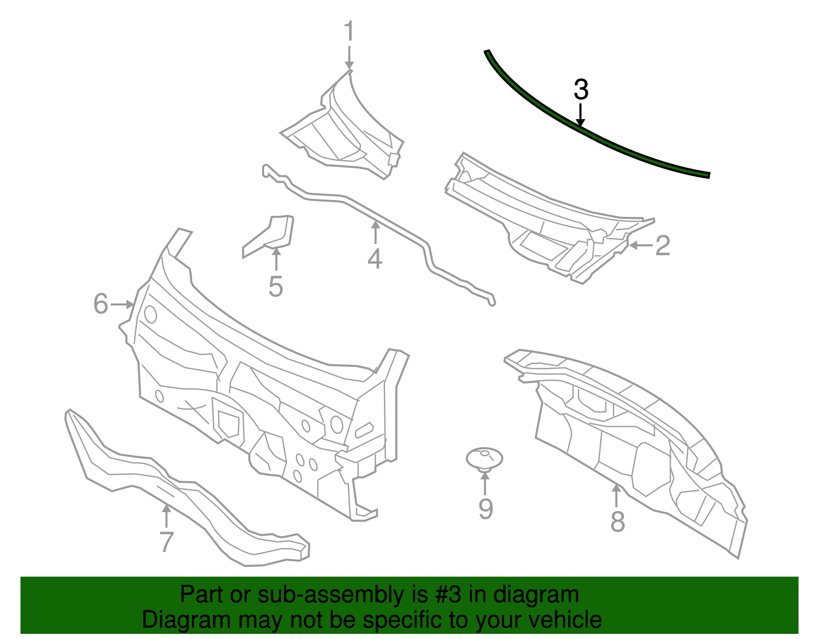 51-31-2-756-196 - Seal Strip - 2007-2015 Mini Cooper | BMWPartsHub