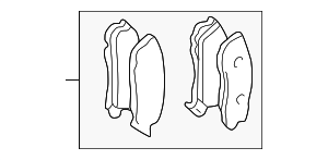 MR389546 - Disc Brake Pad Set Front 1991-2004 Mitsubishi | Mitsubishi ...
