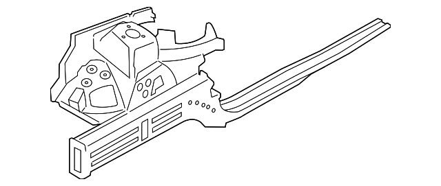 41147135609 - 2006-2015 BMW Apron Assembly (41-14-7-135-609) | BMW of ...