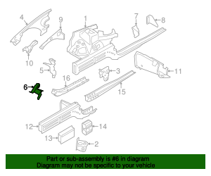 Genuine BMW 41-12-7-145-361 | Upper Rail Front Bracket | FREE Shipping ...