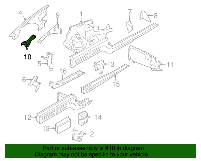 Genuine BMW 41-21-7-145-353 | Rail Extension | FREE Shipping on Most ...