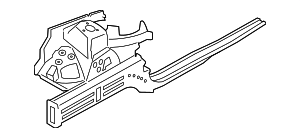 41147135610 - 2006-2015 BMW Apron Assembly (41-14-7-135-610) | BMW of ...