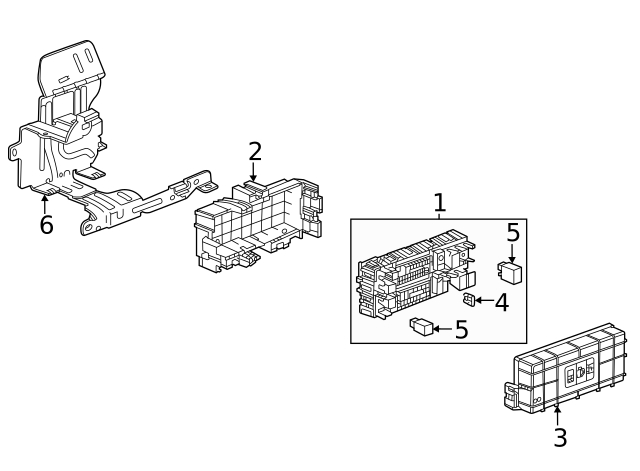 2020-2021 Chevrolet Corvette Fuse & Relay Box 84719292 | TascaParts.com