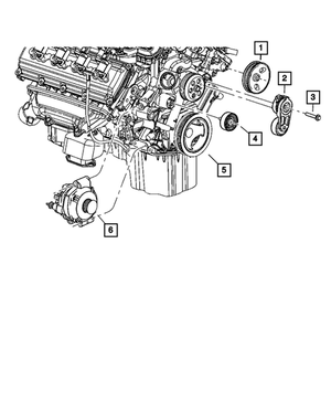 2004-2025 Mopar Belt Tensioner 4861660AA | My Mopar Parts
