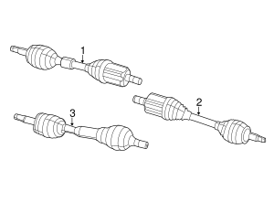 2014-2018 Jeep Cherokee Axle Assembly - Driver's Side (LH) 52123739AF ...