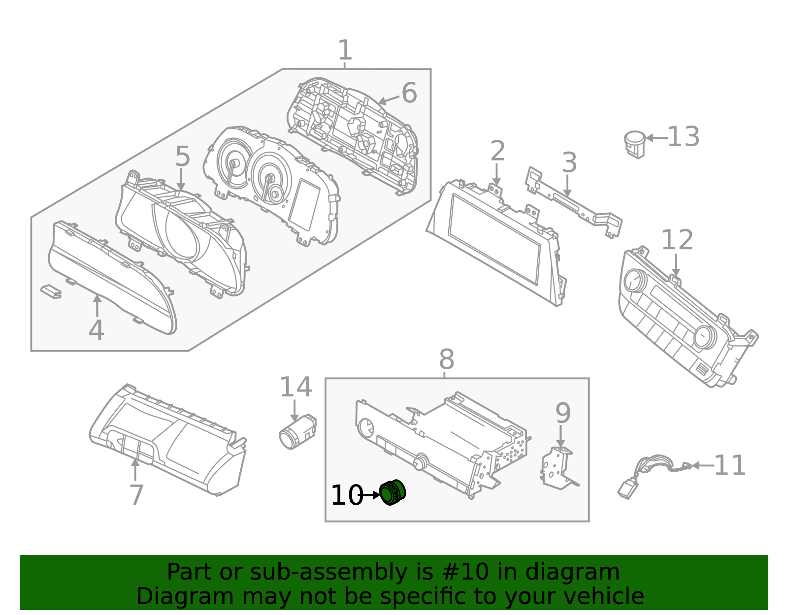 2021-2024 Hyundai Elantra Display Unit Knob 96173-AA050-TVN | OEM Parts ...