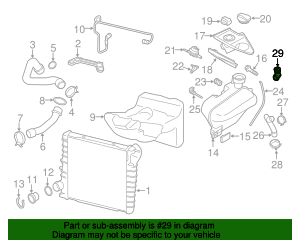 2012-2019 Porsche 911 Engine Coolant Overflow Hose Adapter 9A1-106-535 ...