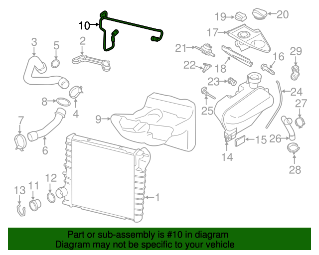 2012-2016 Porsche Engine Coolant Overflow Hose 991-106-765-02 | Porsche ...