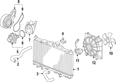 Cooling System for 2012 Honda Accord | OEM Parts Online