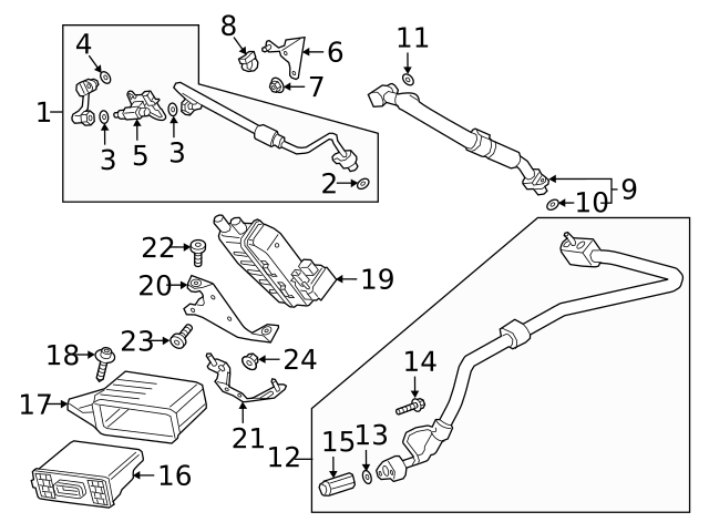 2019-2024 Audi Center AC Hose Valve 4M0-816-806 | OEM Vehicle Parts
