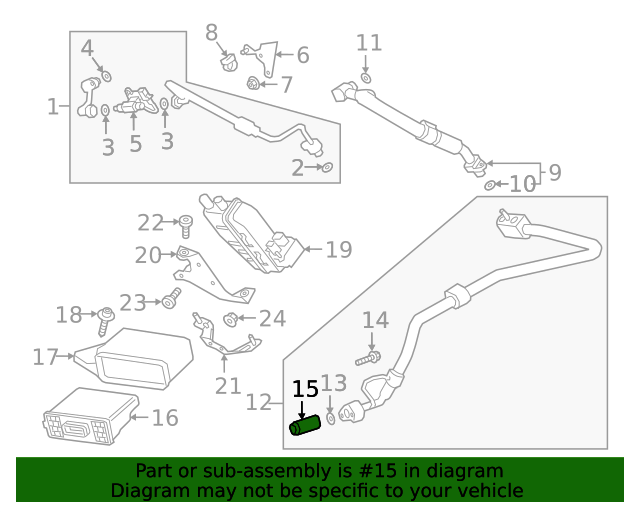 2019-2024 Audi Center AC Hose Valve 4M0-816-806 | OEM Vehicle Parts