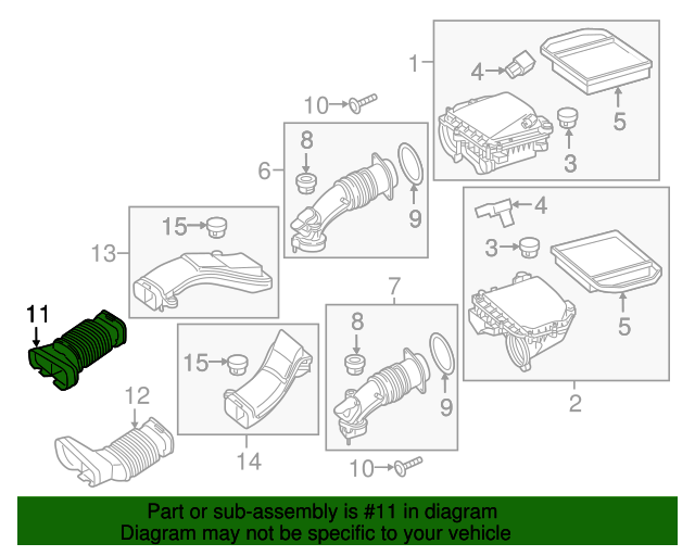 2015-2019 Mercedes-Benz Air Inlet Duct 276-090-20-11 | MB OEM Parts