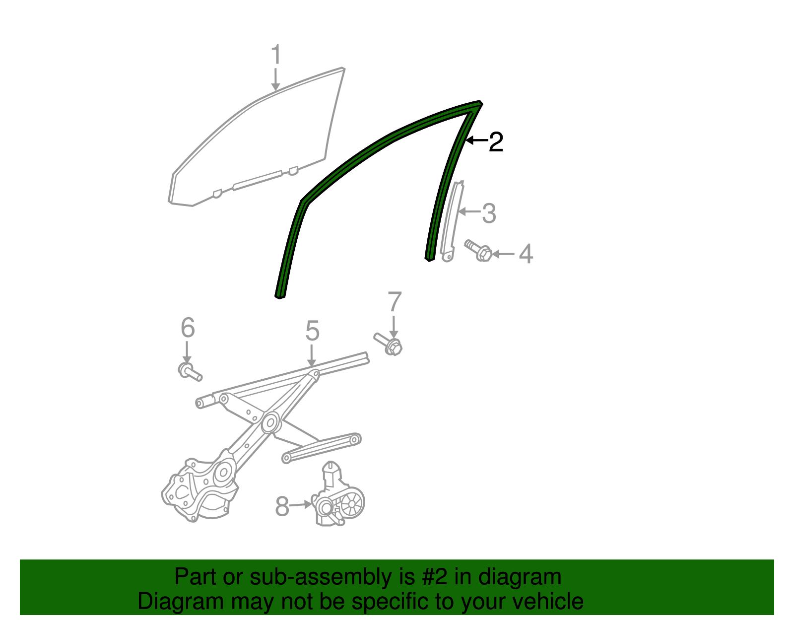 2008-2013 Toyota Highlander Run Channel 68151-0E041 | Toyota Parts Center